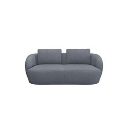 FLEXLUX 2, 5-Sitzer »Torino, rund, Couch, Loveseat, « Modernes, organisches Sofa-Design, Kaltschaum, Wellenunterfederung Navy Blue
