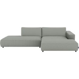 Musterring Ecksofa »Lucia« verschiedene Farben, großer Longchair mit Armlehne, B330 x T190 cm grey