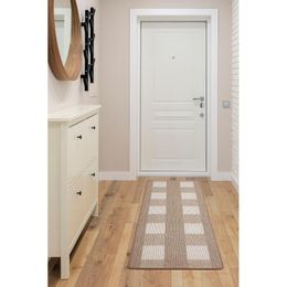 ANDIAMO L&auml;ufer &raquo;Dijon, Made in Netherlands&laquo; rechteckig 6 mm H&ouml;he Teppich-L&auml;ufer, modernes Design, ideal im Flur & Schlafzimmer braun Obermaterial:...