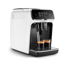 Philips Kaffeevollautomat »2200 Serie EP2220/10 Pannarello« für 2 Kaffeespezialitäten und anpassbarer Aromastärke, mattschwarz Weiß-Schwarz