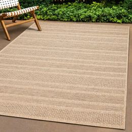 the carpet Teppich &raquo;Kansas&laquo; rechteckig 1 mm H&ouml;he moderner robuster In und Outdoor Teppich Jute Look Natur Obermaterial: 100% Polypropylen B : 80 cm...
