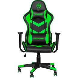 MARVO Gaming-Stuhl »CH-106 - ergonomisch, höhenverstellbar, Schreibtischstuhl« () schwarz/grün Vollständig, syntethische Lederoberfläche