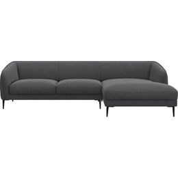FLEXLUX Ecksofa »Belle Designsofa, L-Form, B/T 288/149 cm« Skandinavisches Design, In hochwertiger Verarbeitung Dervit Grey