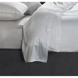 ZO HOME Bettlaken »Satinado« Laken aus 100% Baumwolle, hochwertiges Mako-Satin, Betttuch ab 90x200 White Obermaterial: 100% Baumwolle B/L: 270 cm x...