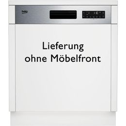 Beko teilintegrierbarer Geschirrspüler »BDSN25530X 7623991677« 15 Maßgedecke Watersafe+ Edelstahlblende Edelstahlblende
