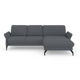 Sit & More SIT&MORE Ecksofa »Fashion L-Form« wahlweise mit Kopfteilverstellung und Vorziehsitz, motorisch blaugrau