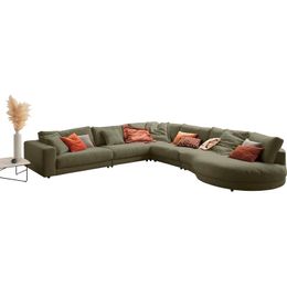 3C CANDY Ecksofa »Enisa II, bequem und komfortabel, Mega Familiensofa, L-Form« incl. 3 Flatterkissen, wahlweise mit Flecken-Schutz-Bezug Easy care...