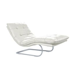W.Schillig Relaxliege &raquo;daily dreams&laquo; in Waffelkissen-Optik, wahlweise mit Motor, silber matt, in 2 Breiten wei&szlig; Longlife Xtra-Leder Z59: Glattleder 