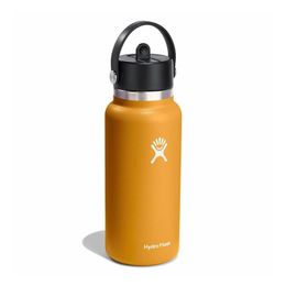 Hydro Flask Isolierflasche &raquo;32 oz Wide Flex Straw Cap&laquo; Color Last -Pulverbeschichtung, 946 ml Fossil 946 ml