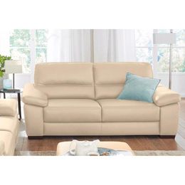 Calia italia 2-Sitzer »Gaia, hochwertiges Ledersofa mit erstklassigem Sitzkomfort« edles Design, in zwei hochwertigen Lederqualitäten beige