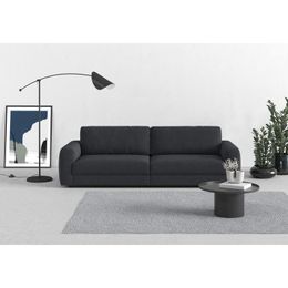 Trendmanufaktur Big-Sofa »Bourbon, Designsofa, « mit extra hohem Sitzkomfort, in trendigem Cord Bezug erhältlich grau 0