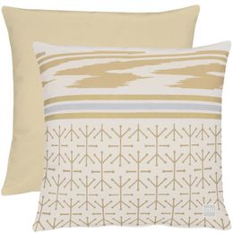 Apelt Dekokissen »3964« Wendekissenhülle ohne Füllung, 1 Stück natur/beige + gemustert Bezug: 75% Polyester, 20% Viskose, 5% Baumwolle B/L: 46 cm x...