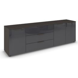 Rauch Kombikommode &raquo;Kommode T&uuml;rkommode Sideboard Kombikommode FLIPP mit Glasfront&laquo; Breite 200 cm mit 2 Einlegeb&ouml;den, 3-t&uuml;rig mit 3 Schubladen und Soft