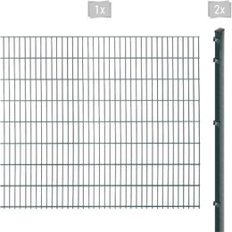 Arvotec Doppelstabmattenzaun &raquo;EXCLUSIVE 163 zum Einbetonieren&laquo; Zaunh&ouml;he 163 cm, Zaunl&auml;nge 2 - 60 m grau Kunststoff, Stahl