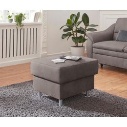 Sit & More sit&more Hocker &raquo;Cardoso&laquo; grau Luxus-Microfaser 2 (100% Polyester);Luxus-Microfaser ALTARA NUBUCK (100% Polyester);Luxus-Microfaser 1 (100% Polyester)