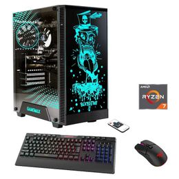 Hyrican Gaming-PC »Rockstar 7157« DDR5, PCIe SSD Gen4, Windows 11 schwarz WLAN AC, ARGB-Beleuchtung Front, 1x PS/2, 1x USB3.2 Gen1 Type-C, 1x...