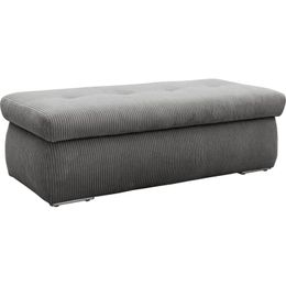 DOMO collection Hocker &raquo;NMoric&laquo; mit Stauraumfach, auch in Cord grau 100% Polyester