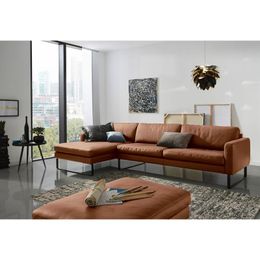 3C CANDY Ecksofa »Aidan modernes Sofa in aktueller Formensprache, bequem, L-Form« eleganter Stil mit hohem Sitzkomfort, auch mit Lederbezug brandy