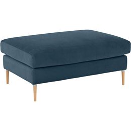 OTTO products Hockerbank &raquo;Finnja&laquo; mit Recycling-Bezug blau Luxus-Microfaser: aus recycleten Textilien (100% PES)