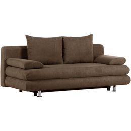 GUTMANN FACTORY Schlafsofa braun 100% Polyester