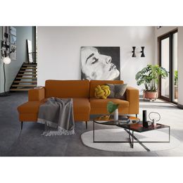 DOMO collection Ecksofa »Modica kompakt und elegant, Breite 244, L-Form« moderne Optik mit extrabreiter Recamiere, auch in Cord curry