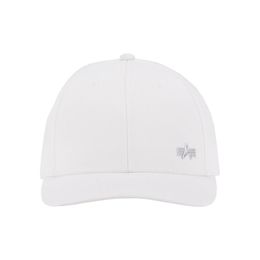 Alpha Industries Baseball Cap »Metal Label Cap« white/metalsilver
