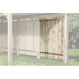 Weka Carport-Seitenwand braun