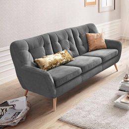exxpo - SOFA FASHION 3-Sitzer »Scandi, bequem, aufwendige Rückenpolsterung für mehr Sitzkomfort« aktuelle Farben in hochwertigen Bezugsqualitäten,...