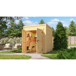 Weka Gartenhaus »Batu/Fynn 1« 28 mm starke Blockbohlen naturbelassen