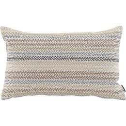 HOCK H.O.C.K. Dekokissen &raquo;Ida&laquo; mit filigranem Muster, Kissenh&uuml;lle mit F&uuml;llung, 1 St&uuml;ck beige/gelbgr&uuml;n/schwarz + gemustert Obermaterial: 65% Baumwolle,...