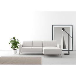 Sit & More SIT&MORE Ecksofa »Bailando L-Form« wahlweise mit Kopfteilverstellung und Vorziehsitz, motorisch silber