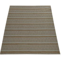 Paco Home Teppich »Varadero 464« rechteckig 4 mm Höhe Flachgewebe, 3D-Design, Wohnzimmer mehrfarbig Obermaterial: 60% Baumwolle, 40% Polyester B :...