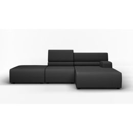 Egoitaliano Ecksofa »Babouche, Designsofa mit außergewöhnlichem Sitzkomfort zum Wohlfühlen« schwarz