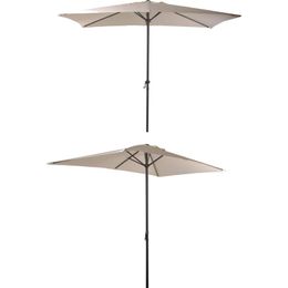 Garden Pleasure Sonnenschirm Sonnenschirm, 250 ×145 cm creme Bezug: 100% Polyester