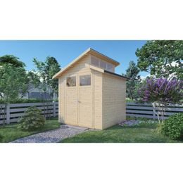 BERTILO Gartenhaus &raquo;Studio Basic, in verschiedenen Farben&laquo; beige Massivholz