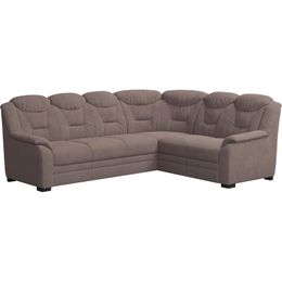 COTTA Ecksofa &raquo;Marcus L-Form&laquo; wahlweise mit Bettfunktion & Stauraum braun 100% Polyester