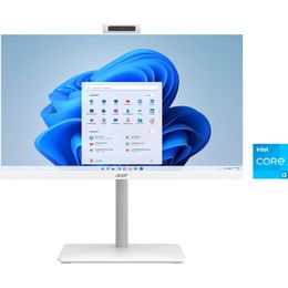 Acer All-in-One PC »Aspire C24-A« weiß 1x HDMI, 6x USB-A, 2x USB-C, 1x LAN, 1x Kartenleser, 3x Audio