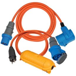 Fa.Brennenstuhl BRENNENSTUHL Adapter »Camping Adapter-Set« 300 cm Camping-Zubehör für jeden Camping-Urlaub blau, orange Das 3-teilige Outdoor Camping Adapter-Set...