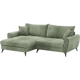 MR. COUCH Ecksofa »Blackburn II L-Form« Wahlweise mit Kaltschaumpolsterung bis 140 kg belastbar Dolce 11 green
