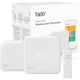tado Heizk&ouml;rperthermostat &raquo;Starter Kit - Smartes Thermostat V3+ (Funk) f&uuml;r Heizthermen&laquo; wei&szlig; Auto-Assist: optional zubuchbar in der App,...