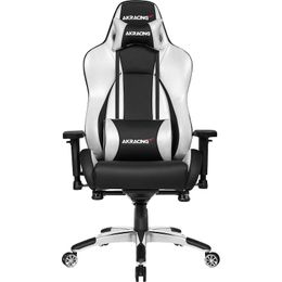 AKRacing Gaming-Stuhl »Master Premium Silber« () Kunstleder silber/schwarz Kissenset enthalten