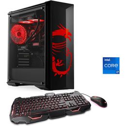 CSL Gaming-PC »HydroX V29565 MSI Dragon Advanced Edition« schwarz Inkl. Maus, Tastatur, WLAN 300 MBit/s, USB 3.2 Gen1