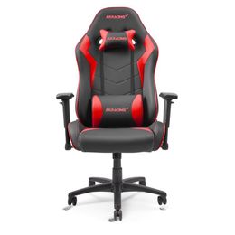 AKRacing Gaming-Stuhl »Core SX-Wide Kunstleder, 3D-Armlehnen, Stahlrahmen, schwarz-rot« () Kunstleder rot + schwarz Sitzhöhe stufenlos einstellbar...