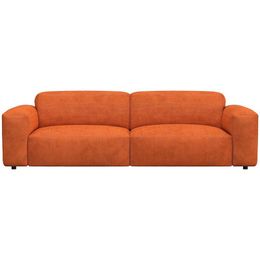 FLEXLUX 3-Sitzer »Lucera Sofa, super bequem durch hochwertigen Sitzaufbau mit Kaltschaum« modern & anschmiegsam, Designsofa Burned orange