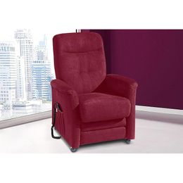 Sit & More sit&more TV-Sessel &raquo;Charlie&laquo; Set, wahlweise mit Motor und Aufstehhilfe rot Altara Nubuck , die Luxus-Microfaser aus 100% Polyester;Luxus-Kunstleder;