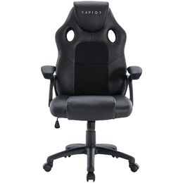 RAPTOR-GAMING Gaming-Stuhl »RS-GS-40« () schwarz + schwarz integrierter Kippmechanismus und Höheneinstellung