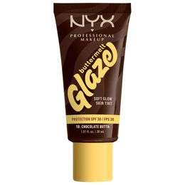 NYX Foundation »Professional Makeup Buttermelt Glaze Foundation LSF 30« Pflegend, spendet Feuchtigkeit, ohne Rückstände und öliges Finish. nude...