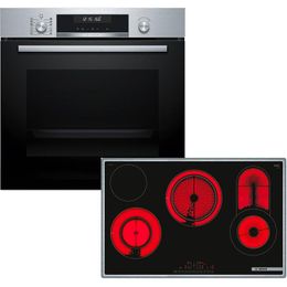 Bosch Backofen-Set &raquo;HBD672LS82&laquo; mit Teleskopauszug nachr&uuml;stbar Pyrolyse-Selbstreinigung AirFry-Funktion silber AirFry-Funktion &ndash; die ges&uuml;ndere 