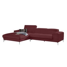 W.Schillig Ecksofa »piedroo, Designsofa mit tollem Sitzkomfort, bequem und elegant, L-Form« Kopfteilverstellung, wahlweise mit...