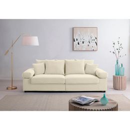 ATLANTIC HOME COLLECTION Big-Sofa »Bjoern« mit Cord-Bezug, XXL-Sitzfläche, mit Federkern, frei im Raum stellbar creme